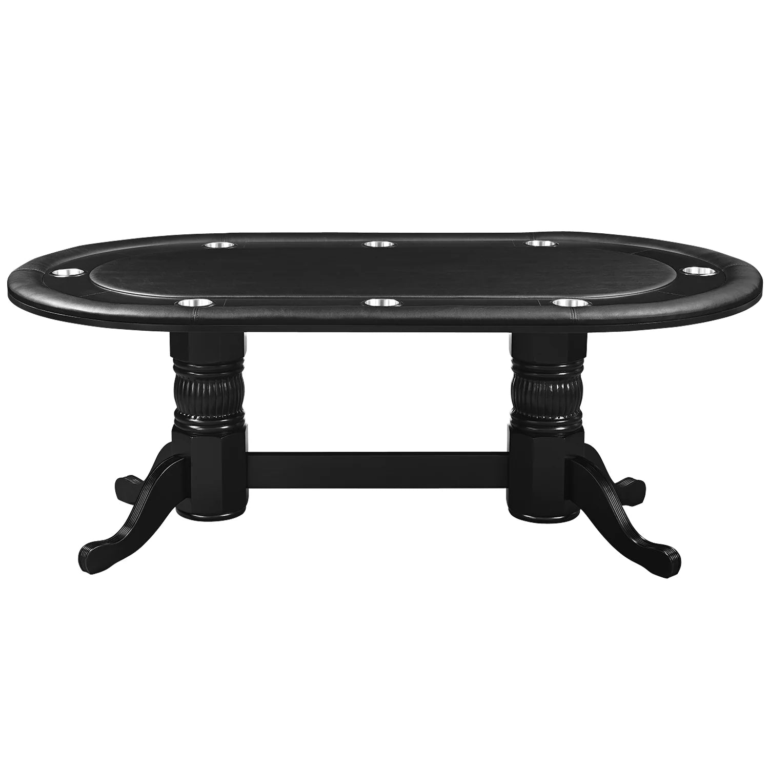 Ram Game Room 84" Texas Hold'Em Game Table - Black – Spot On Billiards