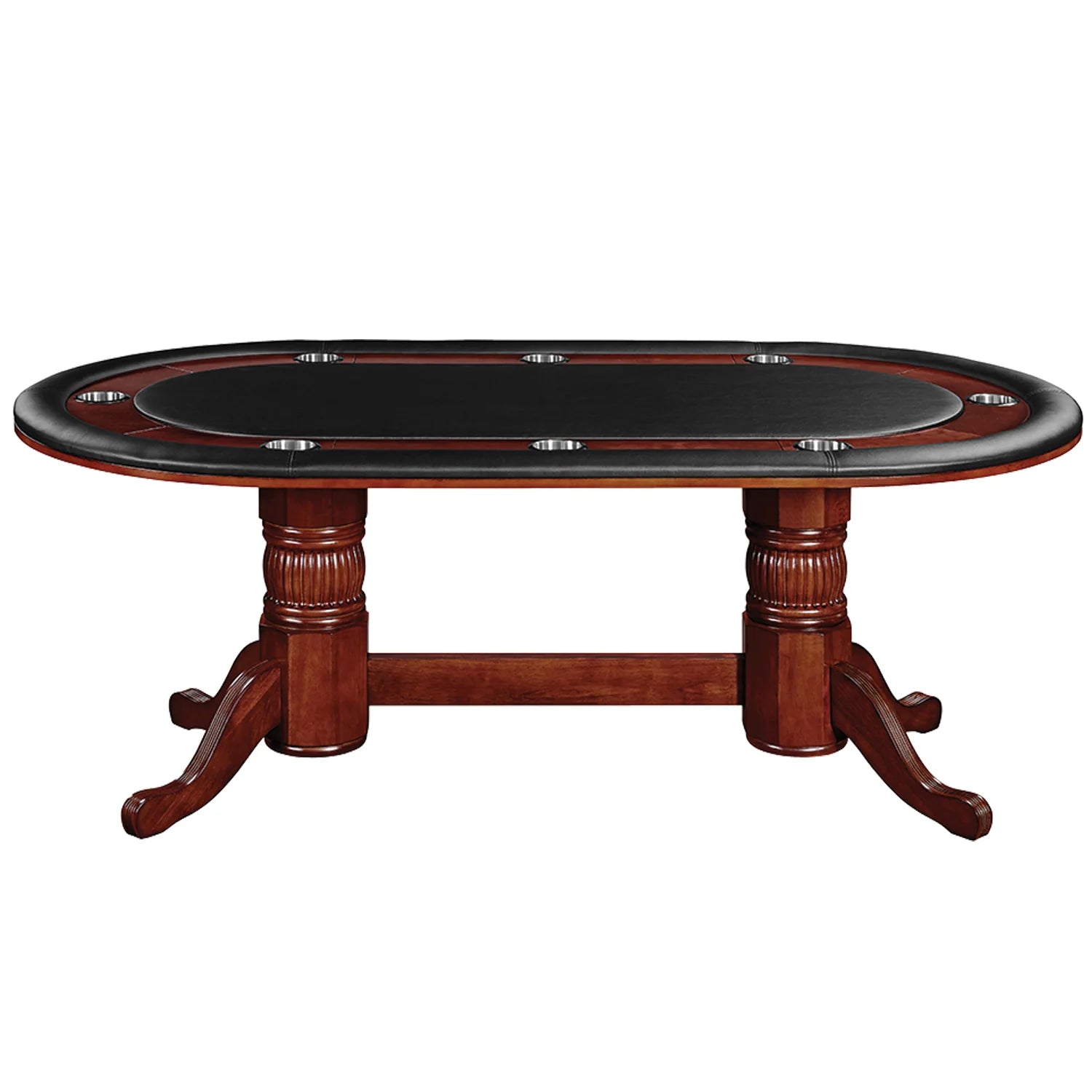 Ram Game Room 84" Texas Hold'Em Game Table - English Tudor – Spot On ...