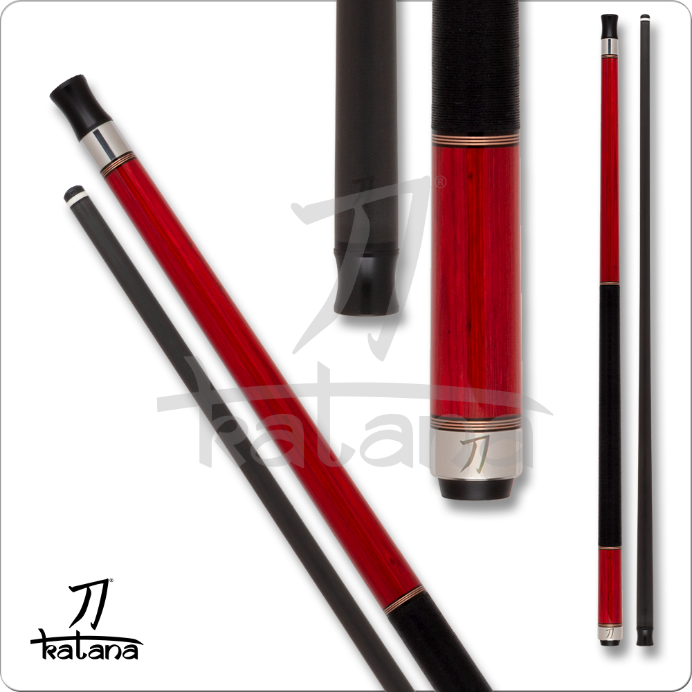 Katana Dragon KAT2504 Cue with Carbon Fiber Shaft - Red – Spot On Billiards